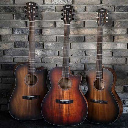 Cort Core-GA ABW OPLB Solid Blackwood Top Grand Auditorium Cutaway Body ...