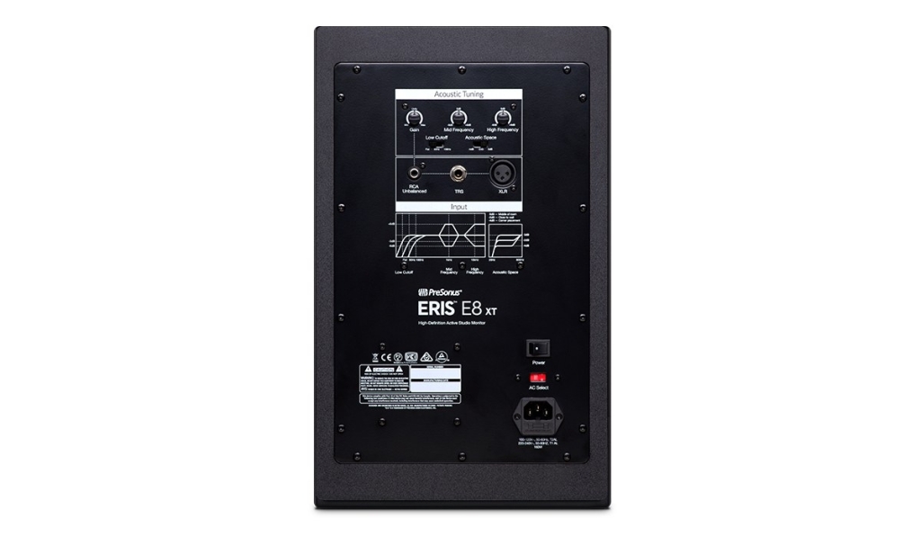 PreSonus Eris E8 XT (Pair) 8-inch Powered Studio Monitor - Musicians Cart