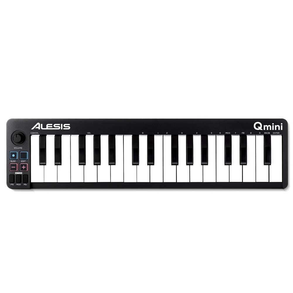 Alesis Q Mini Portable 32 Key USB MIDI Keyboard Controller with ...