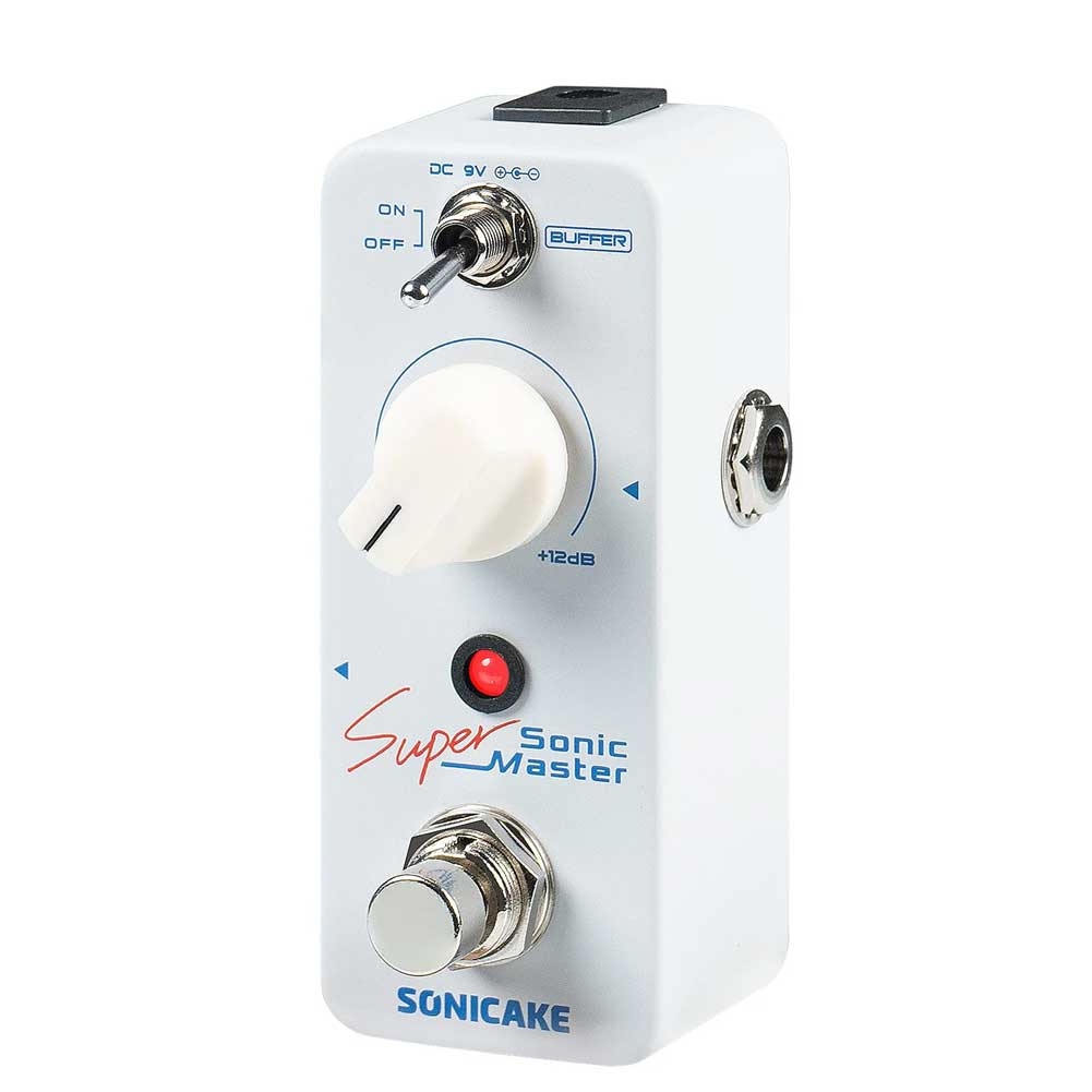 SONICAKE QSS-22 Sonic Super Master Mini Clean Boost with Buffer Mini Stompbox Guitar Effects ...