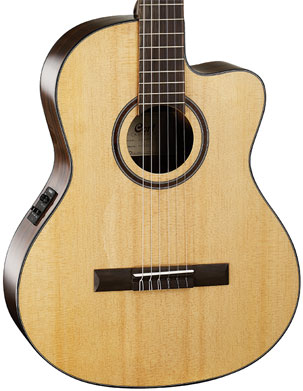 Cort AC160CF Nat Venetian Cutaway Body Fishman Sonicore Pickup Electro ...