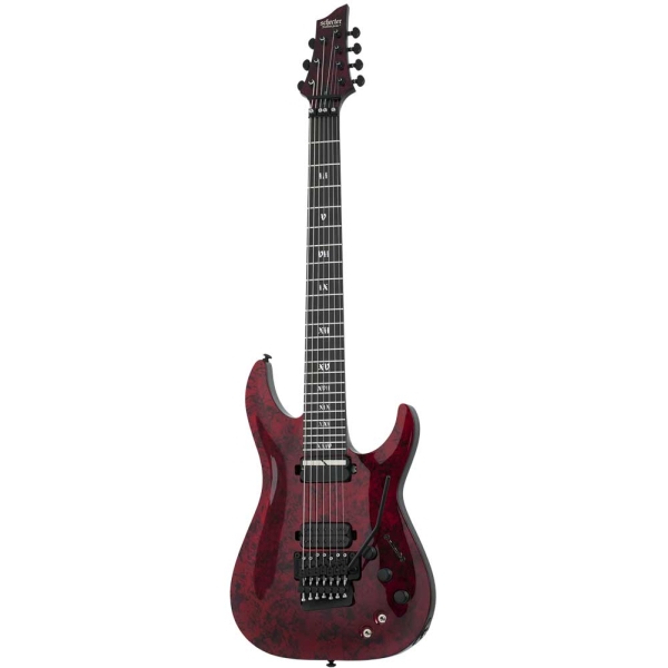 Schecter C-7 FR S Apocalypse Red Reign with Sustainiac 3058 Electric ...