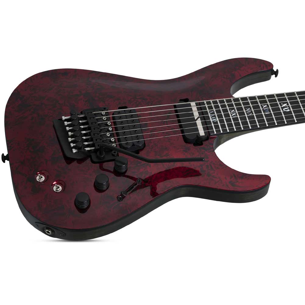 Schecter C-7 FR S Apocalypse Red Reign with Sustainic 3058 Electric ...