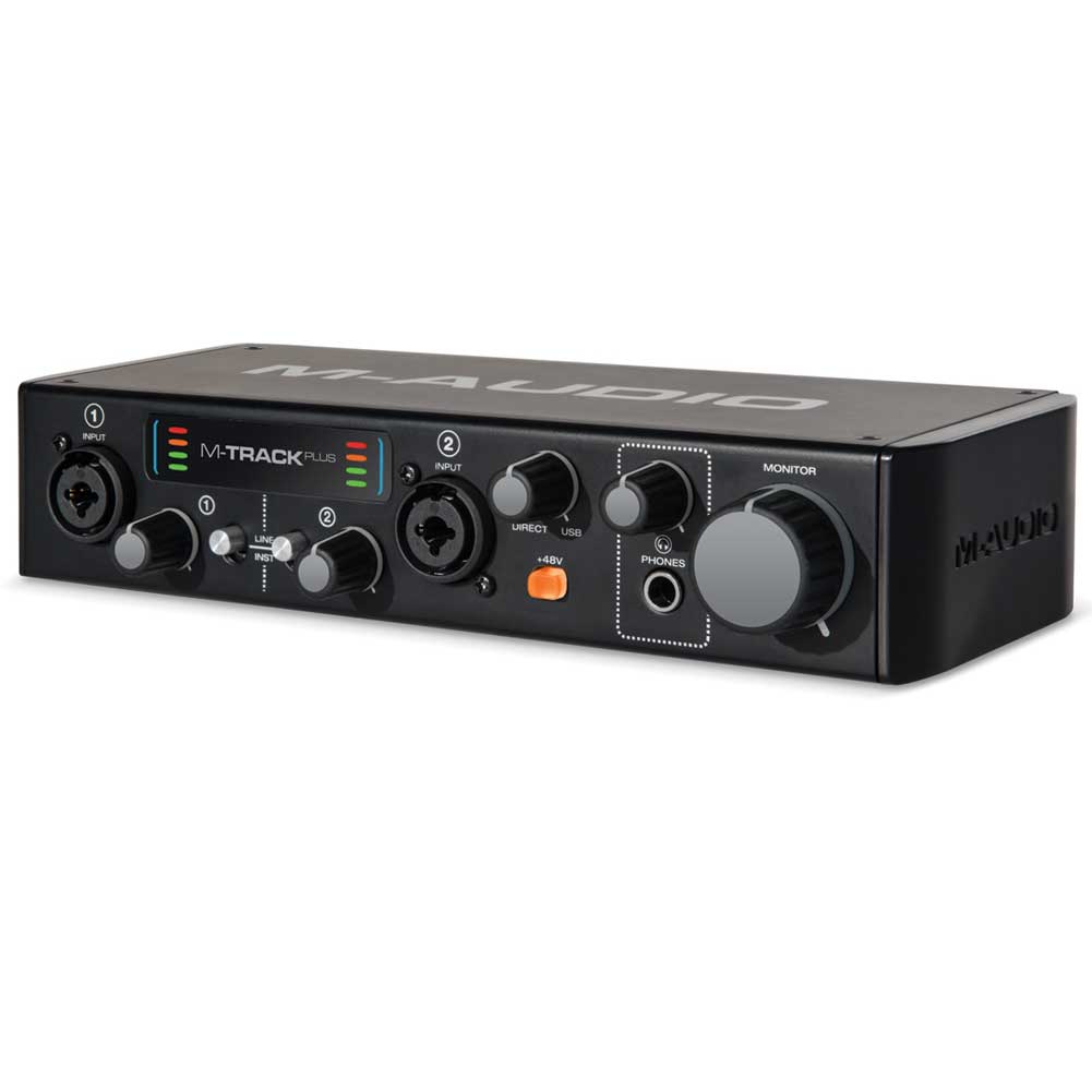 M-Audio M-Track Plus II Two-Channel USB 2.0 Audio Interface with 24-bit ...