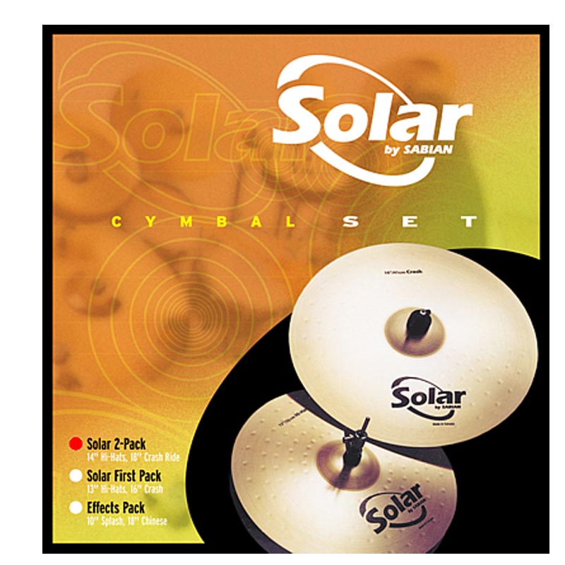 Sabian Solar Pack 14″ + 18″ Cymbals - Musicians Cart