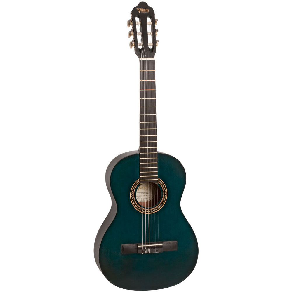 Valencia VC201 Vintage TBU 1/4 Size 200 Series Classical Guitar ... Valencia VC201 Vintage TBU 1/4 Size 200 Series Classical Guitar ...